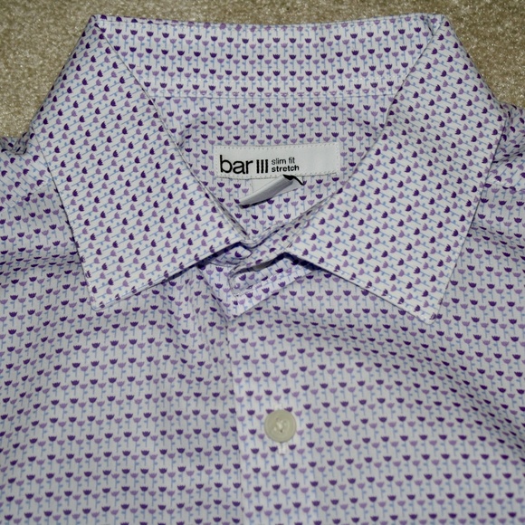 Bar III | Shirts | Bar Iii Slim Fit Easy Care Dress Shirt 4145 X 3233 ...